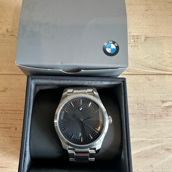 BMW | Accessories | Brand New Bmw Silver And Black Mens Watch | Poshmark